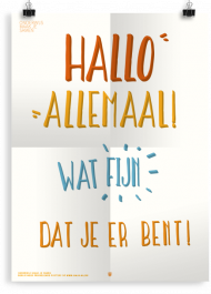 Prikkelende poster: Hallo allemaal
